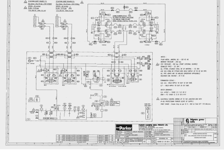 Hydraulic Mechanical Drawing | PDF | Pipe (Fluid Conveyance) | Hydraulics