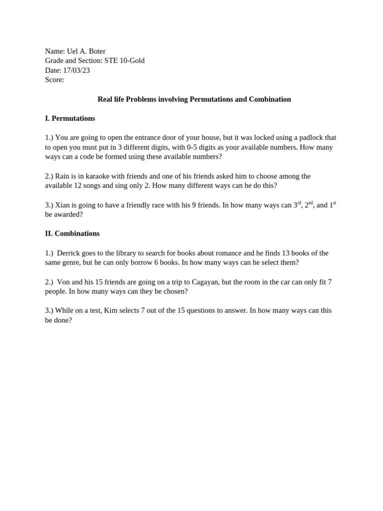 Math Pt 3rd Quarter | PDF