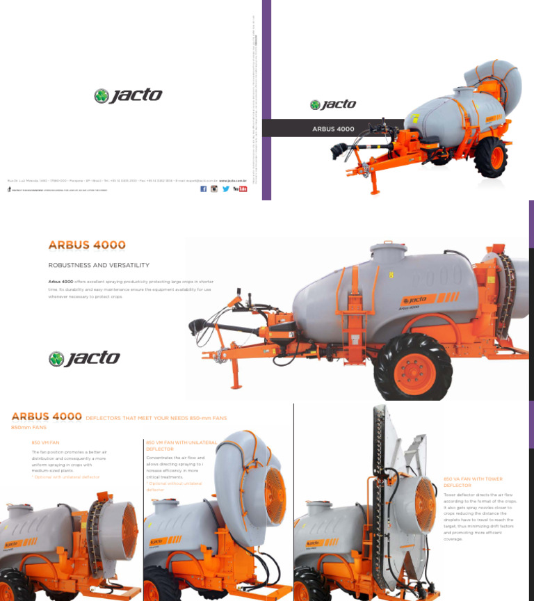 喷药机 Jacto Arbus 4000 | PDF