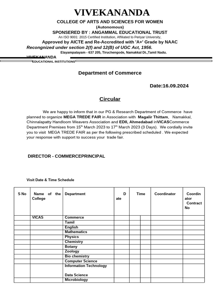 Trade Fair Circular 2024 | PDF