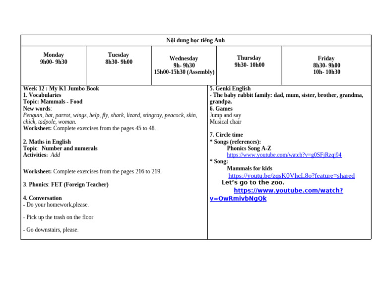 KHT-TA-PD2 - Week 12 | PDF | Language Arts & Discipline