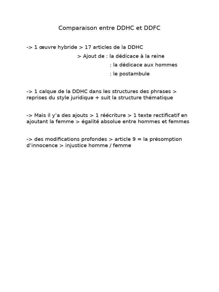 Comparaison Entre DDHC Et DDFC | PDF