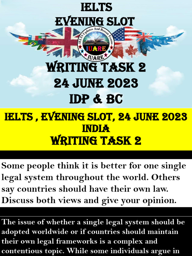 24 June 2023 Writing Task 2 Evening | PDF