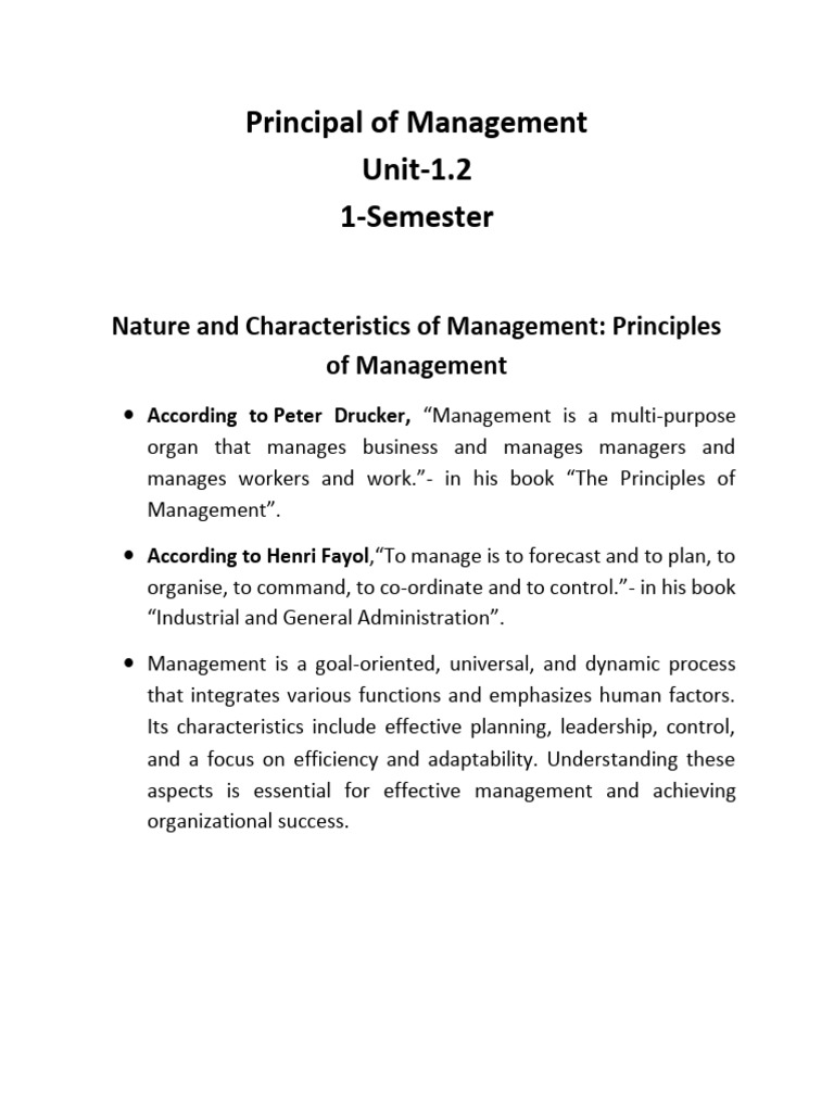 Principal of Management-1.2 | PDF