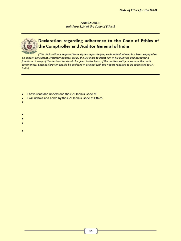 Code of Ethics | PDF
