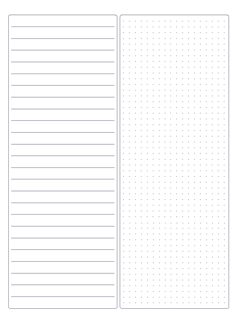 Half Lined Half Dotted | PDF