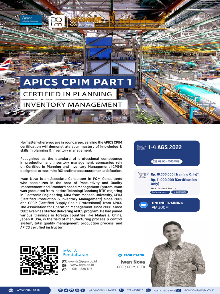 Apics Cpim PRT 1 | PDF