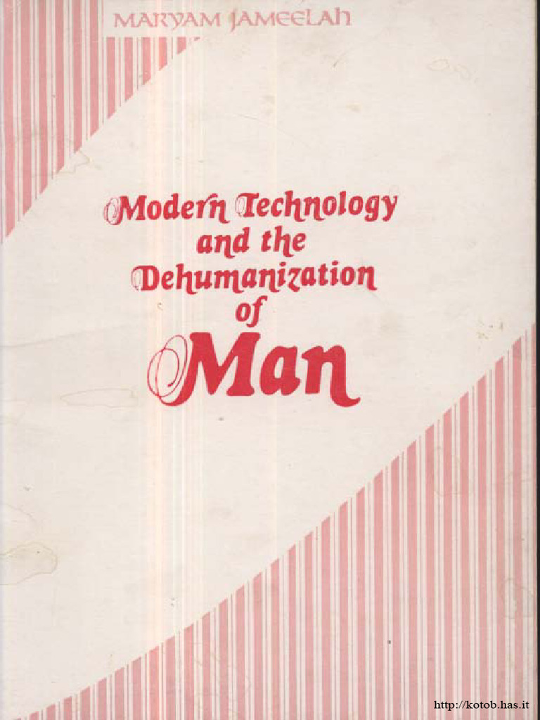 English Modern Technology and The Dehumanization of Man | PDF