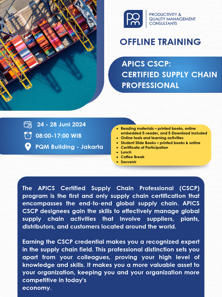 Apics CSCP - 2024 | PDF
