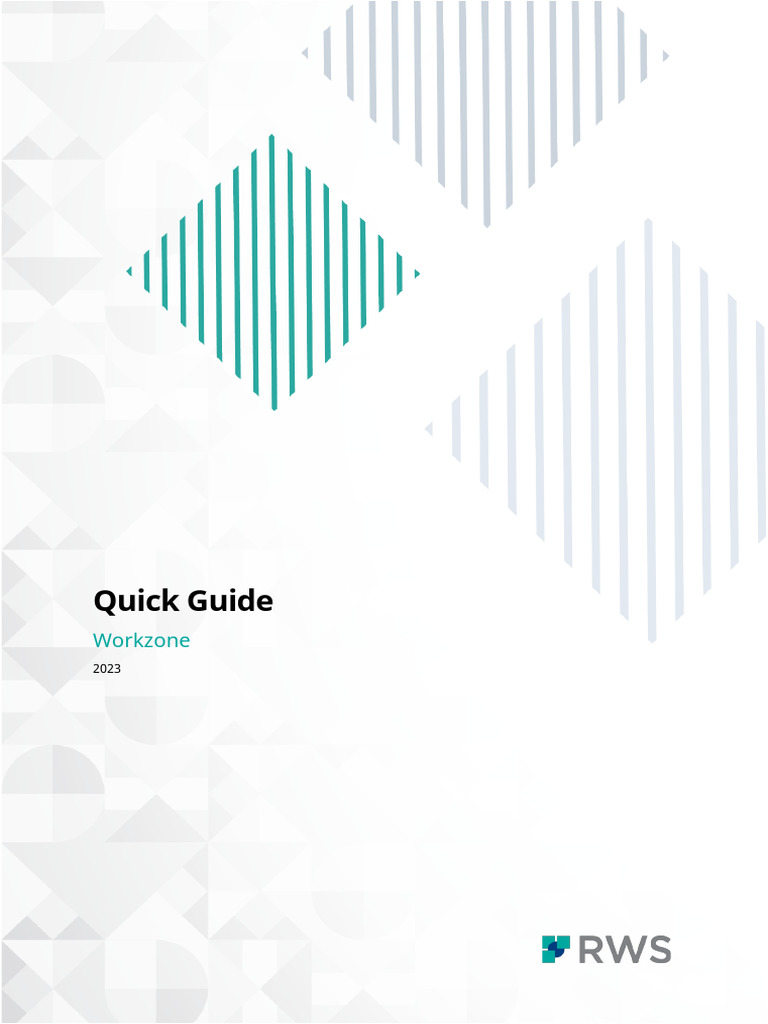 Quick Guide - Workzone | PDF