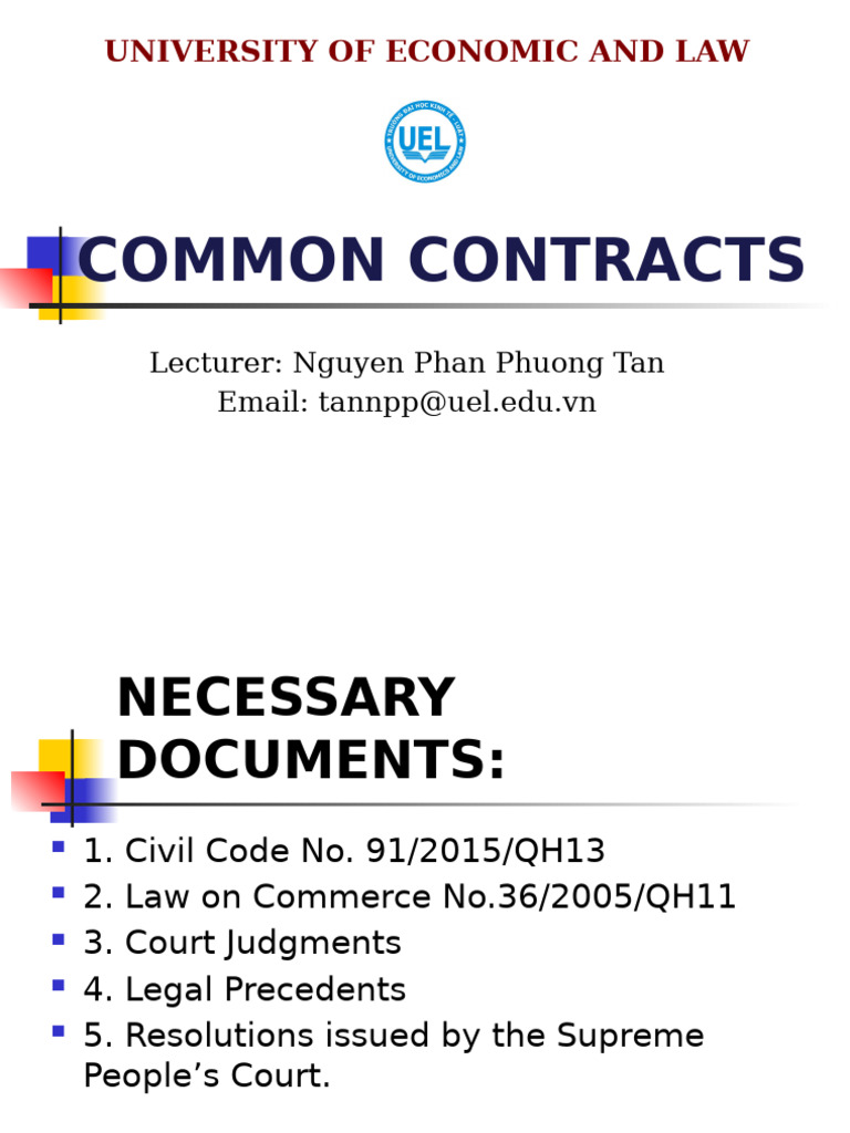 Chapter 1_Common Contract | PDF