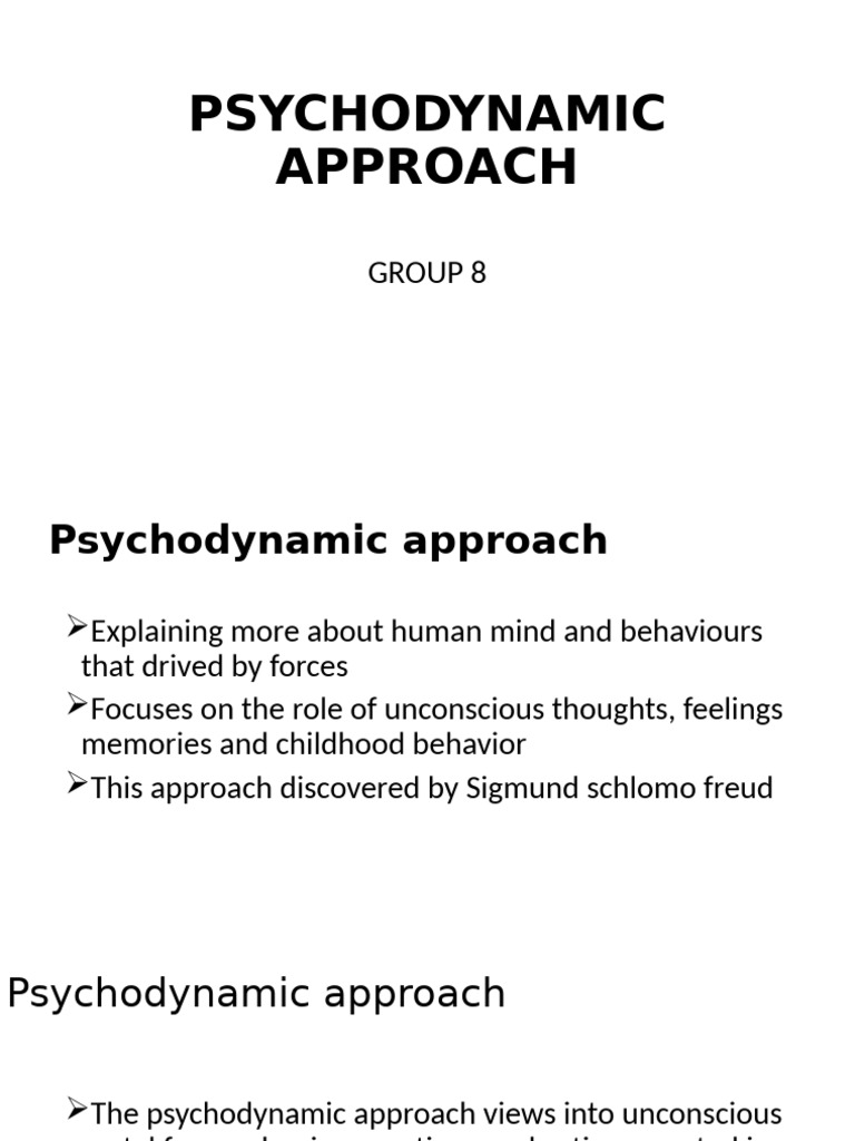 Group 8 Psychodynamic | PDF