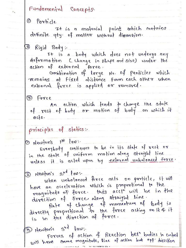 Notes - Unit 1 | PDF