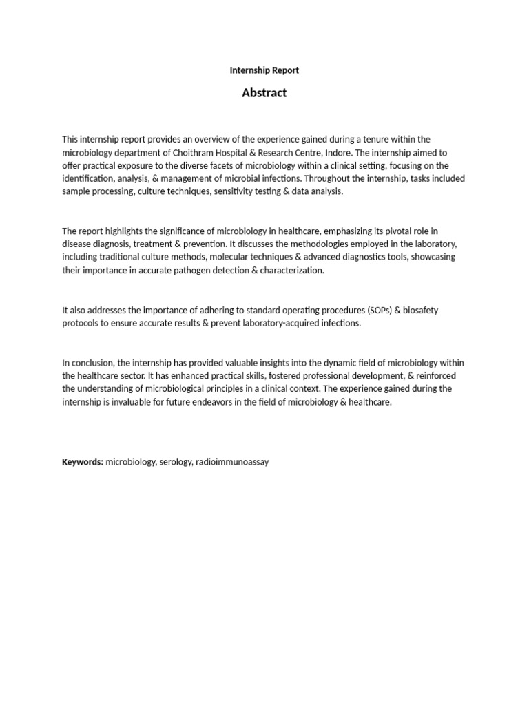 Internship Report | PDF