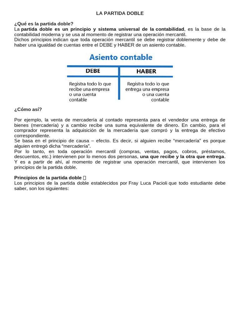 La Partida Doble | PDF