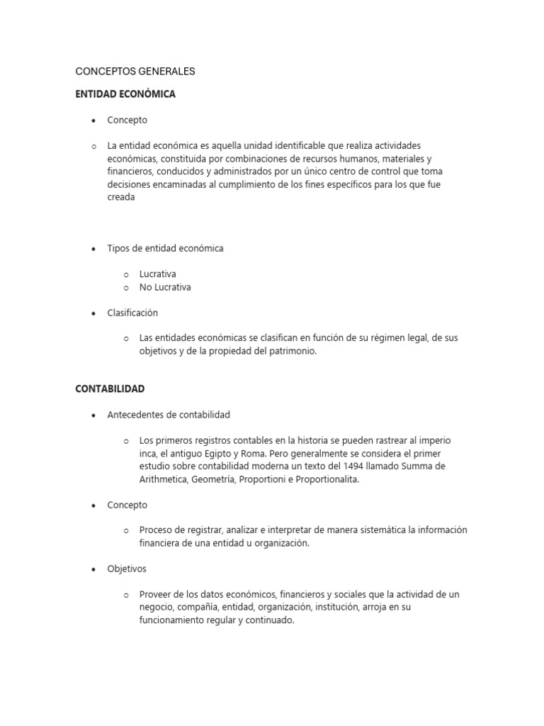 CONCEPTOS GENERALES | PDF