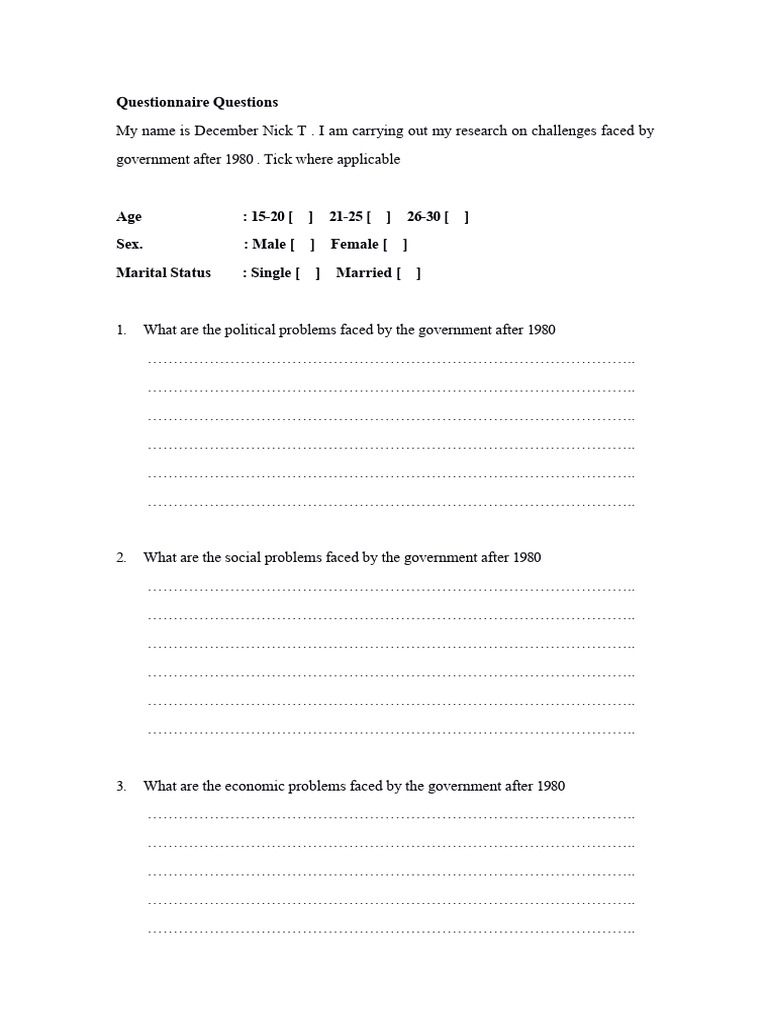 Heritage Questionnaire Cala D | PDF