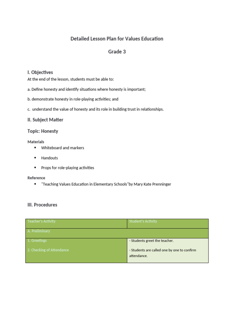 GMRC Lesson Plan | PDF