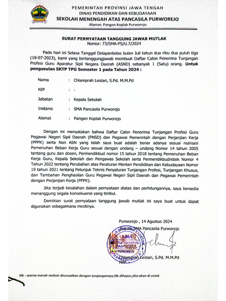 SPTJM 24-25 Sem 1 | PDF