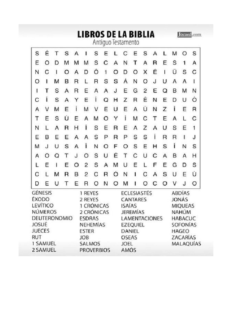 Sopa de Letras Biblico | PDF