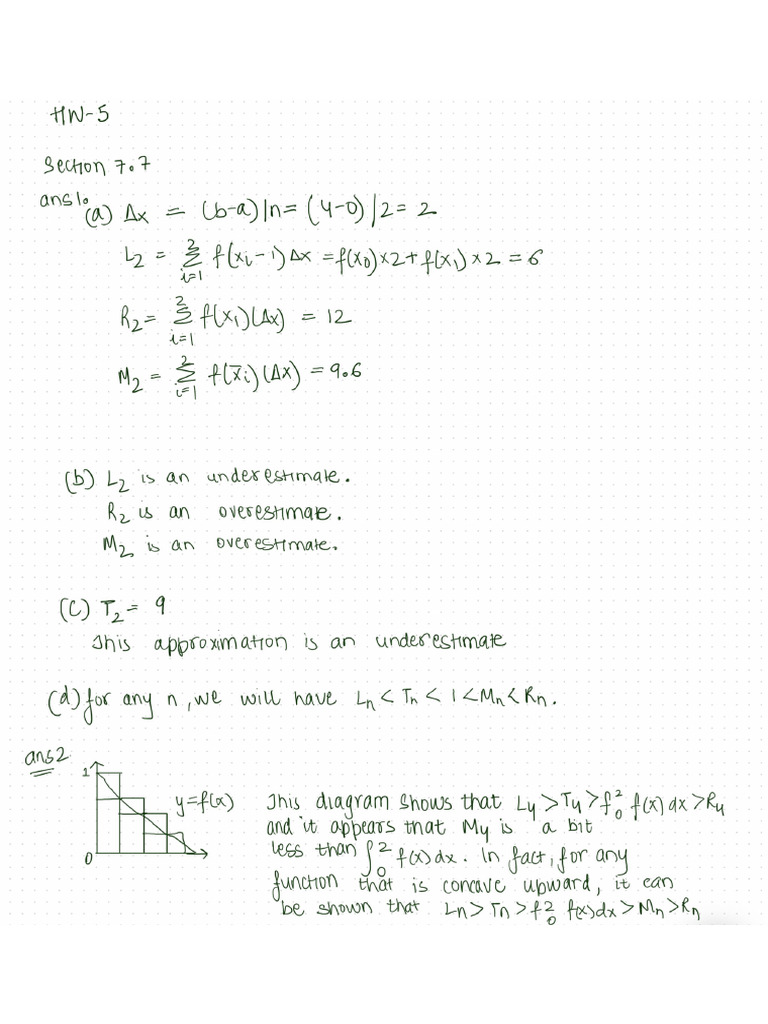 Math HW 5 | PDF