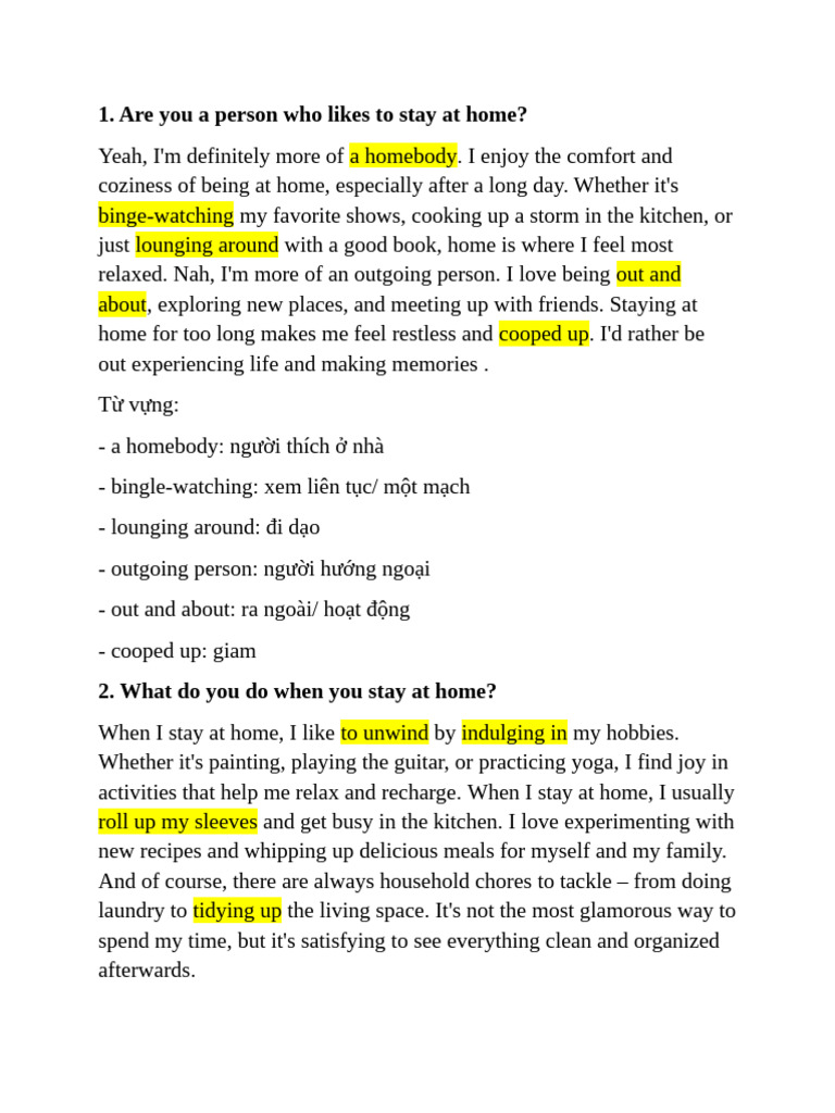 Study 4 Staying at Home | PDF