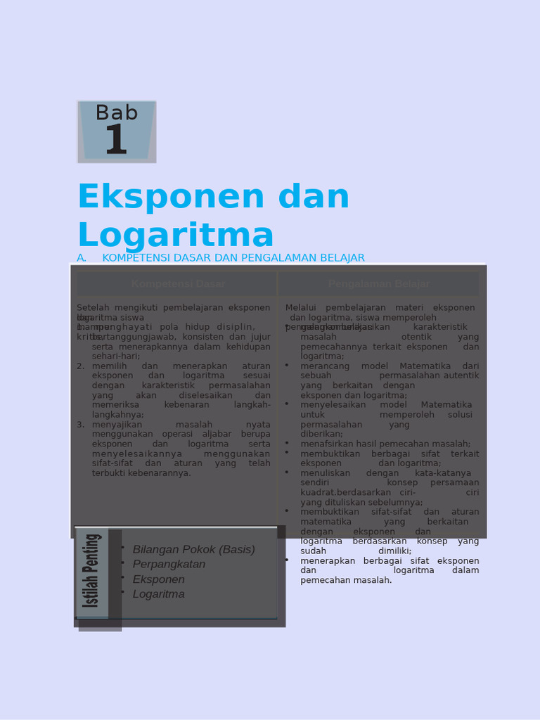 PDF Eksponen Dan Logaritma | PDF
