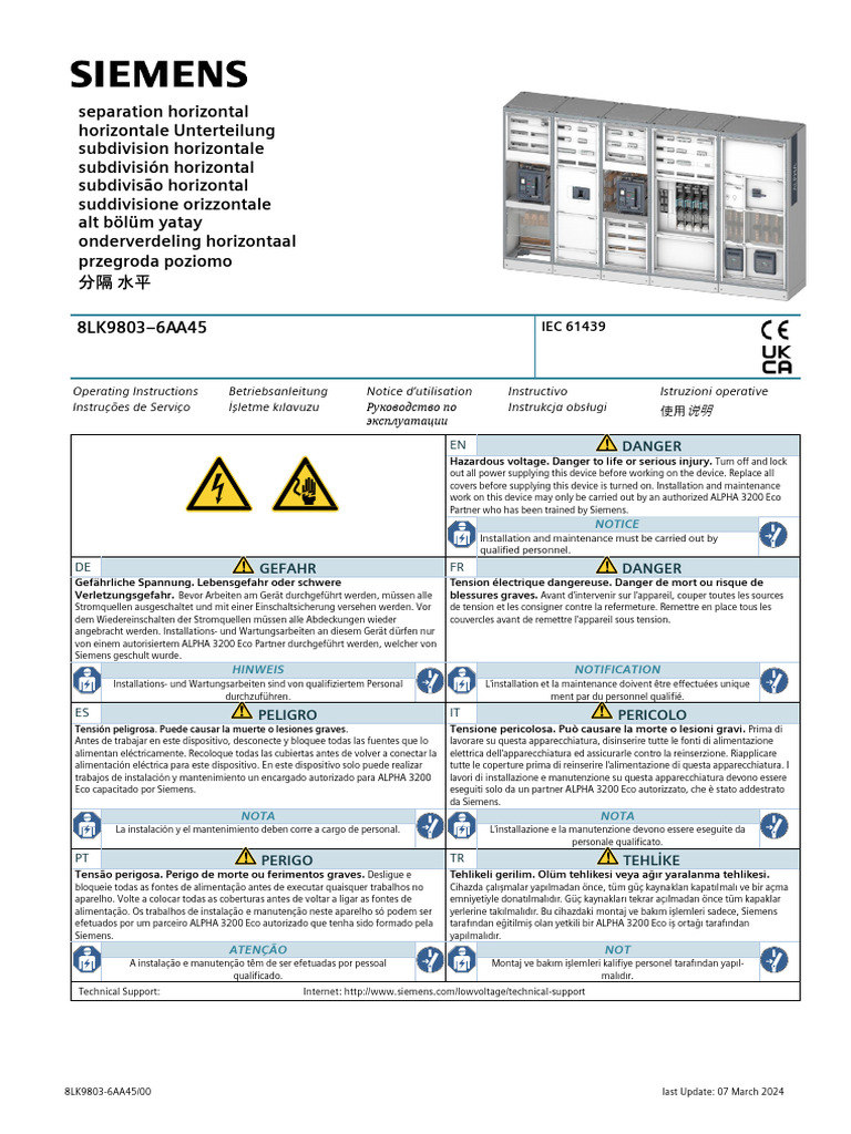 ALPHA 3200 Eco — Separation horizontal | PDF