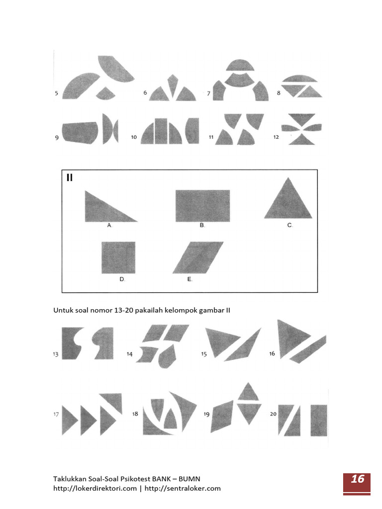 Psikotest Contoh - Soal - Psikotest - Hal110-111 | PDF
