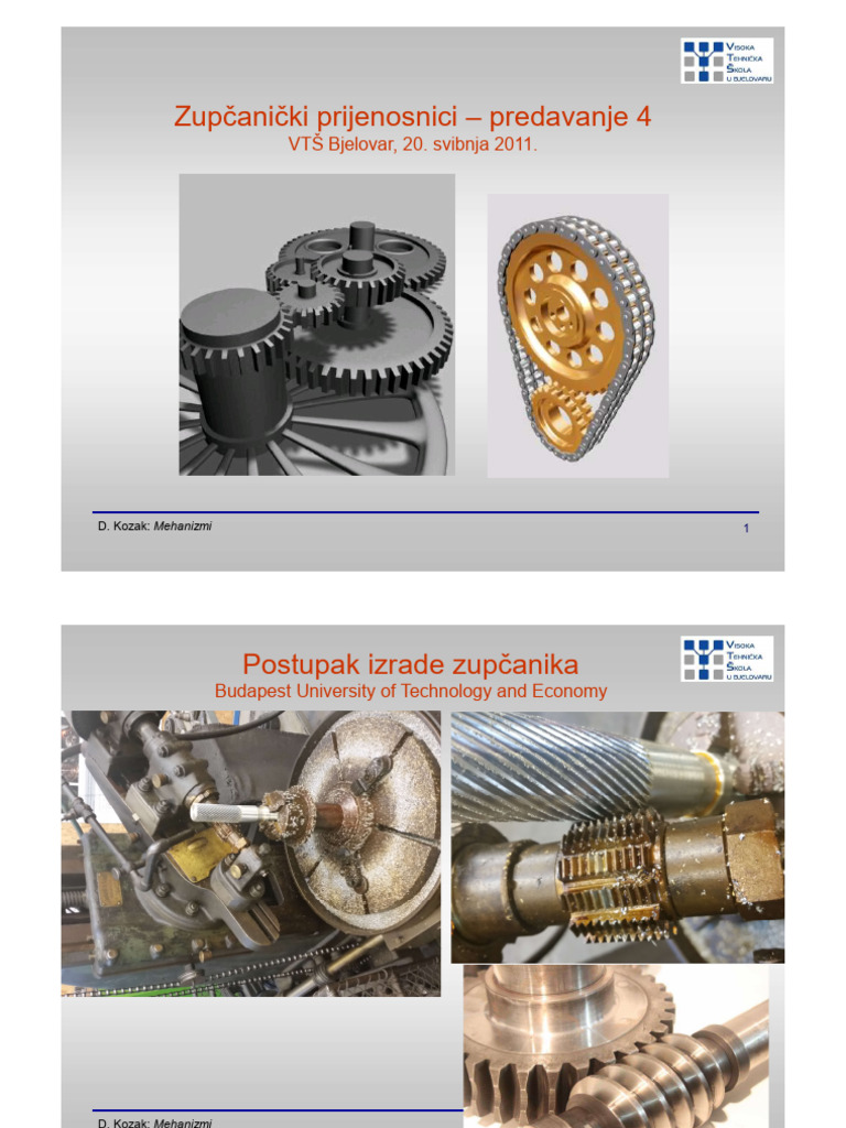 Mehanizmi - 4. Predavanje | PDF