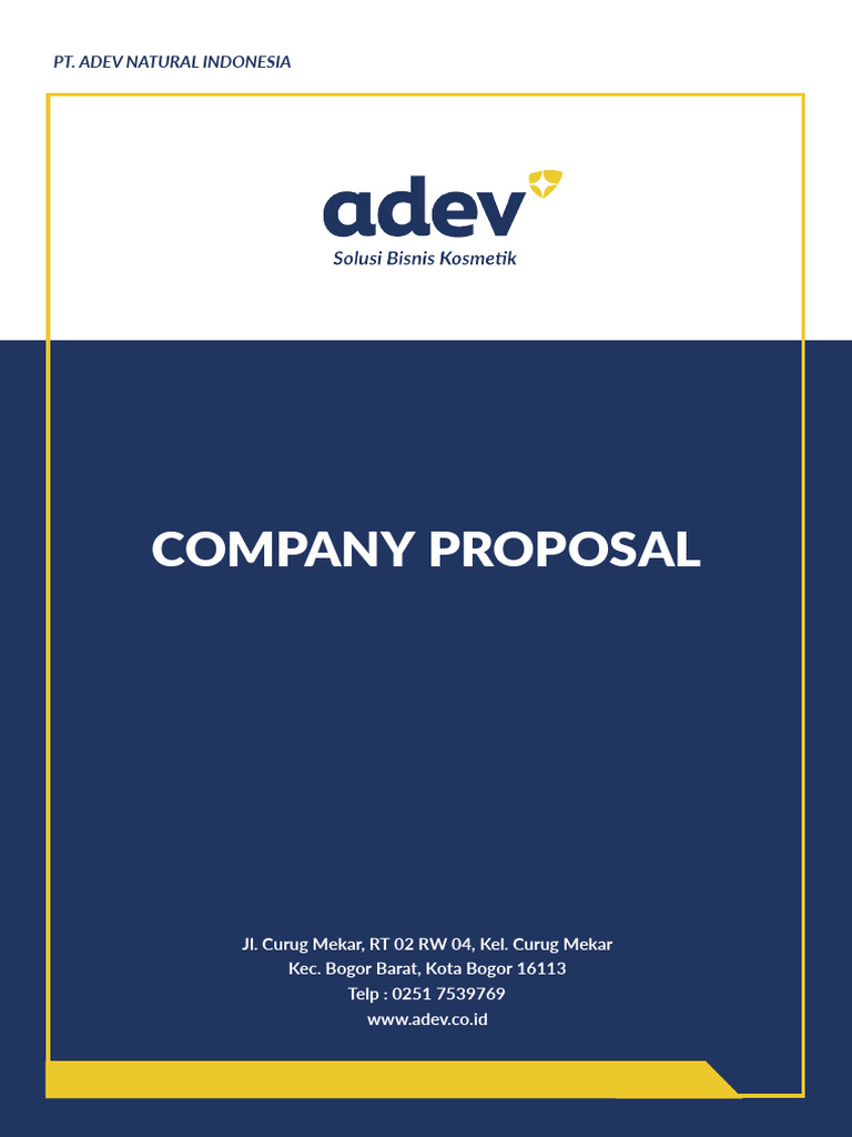 Adev Company Proposal | PDF