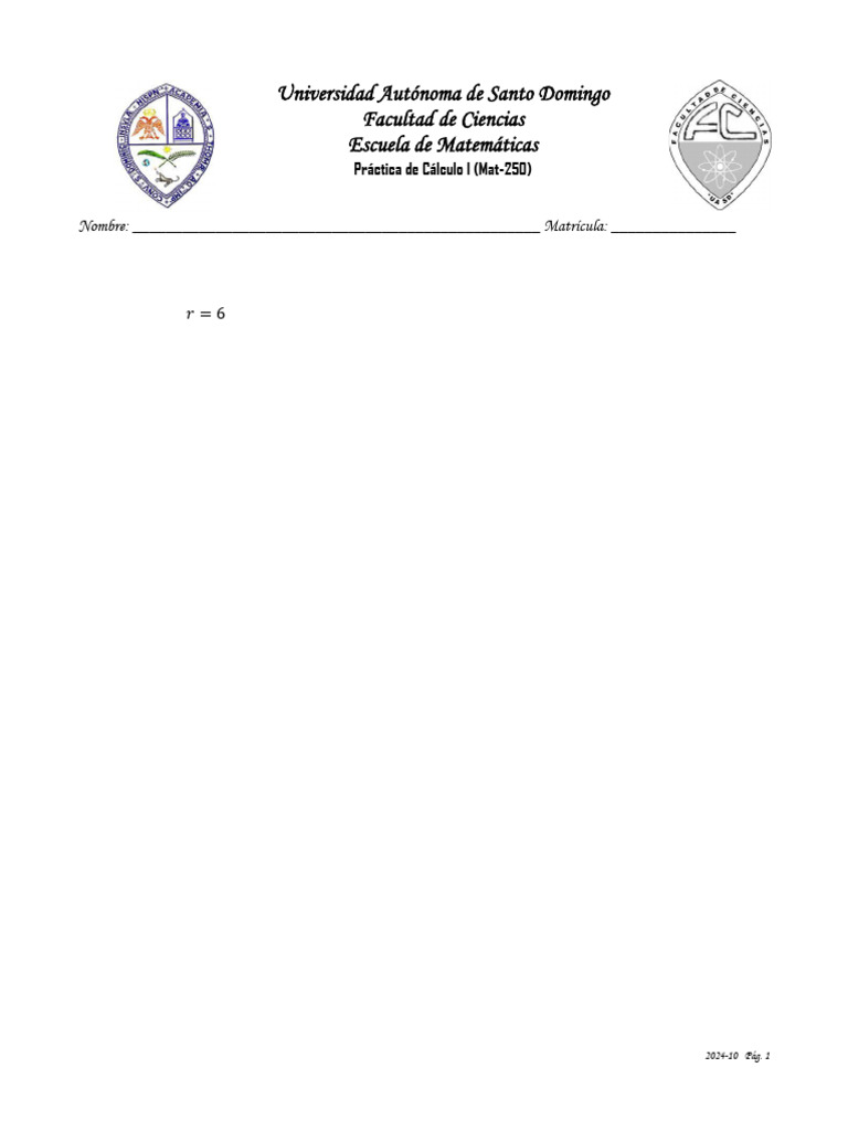 Practica 3 Mat-250 - 2024-10 | PDF