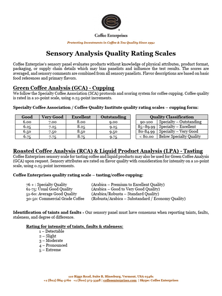 CE-Sensory-Analysis-Quality-Rating-Scales | PDF