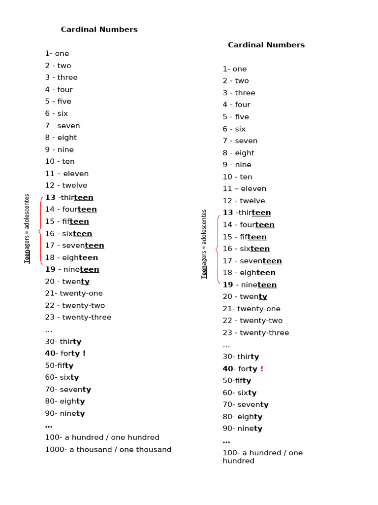 Cardinal Numbers. gr2 | PDF