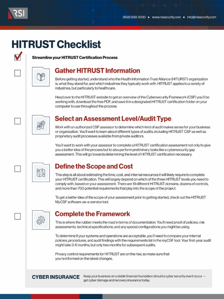 rsi_hitrust_checklist | PDF