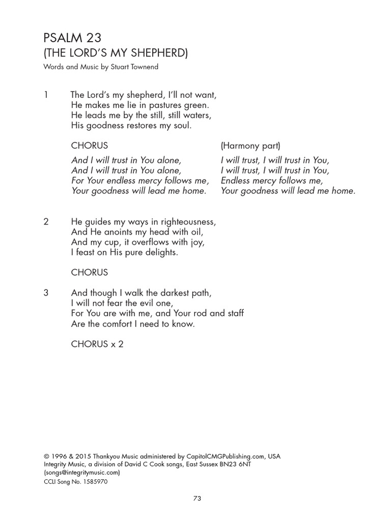 Psalm 23 | PDF