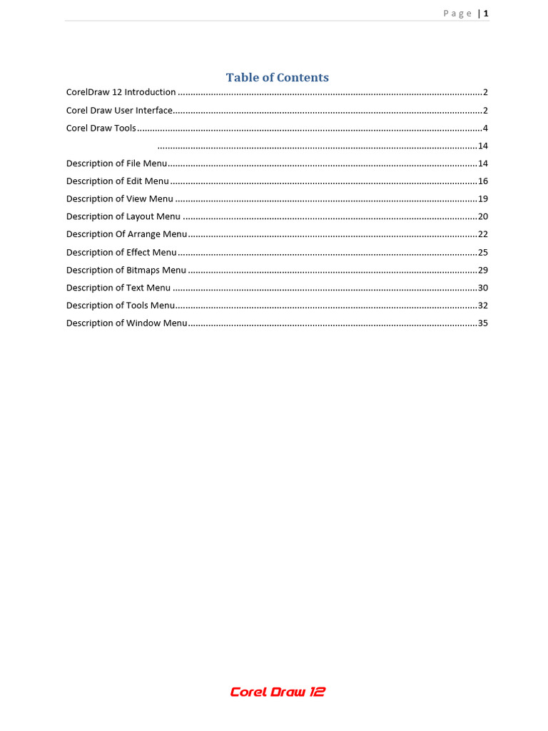 CorelDraw 12 | PDF