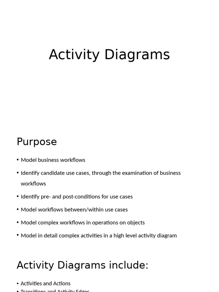 Activity Diagrams | PDF