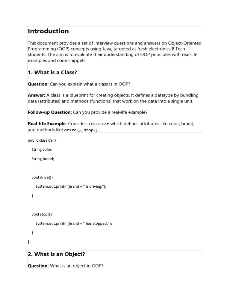 OOPS With Java | PDF