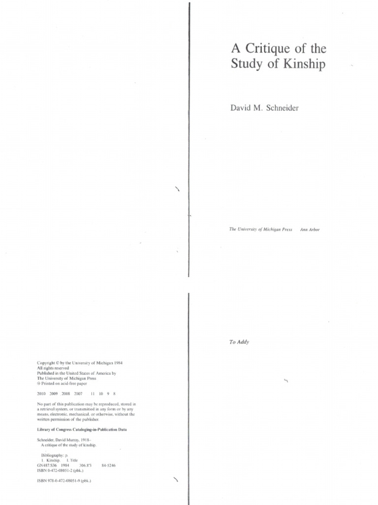 David M. Schneider. - Malinowski's Legacy and Some Problems of ...