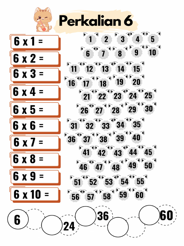 Perkalian 6 | PDF