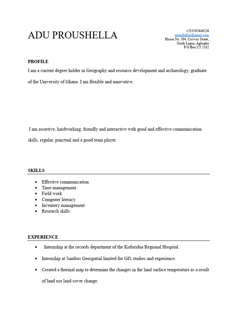 2 Adu Proushella CV | PDF