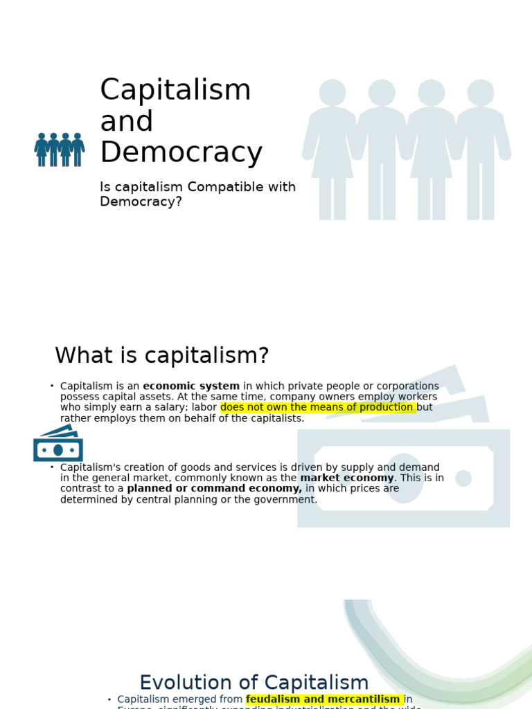 Capitalism and Democracy | PDF | Capitalism | Gross Domestic Product