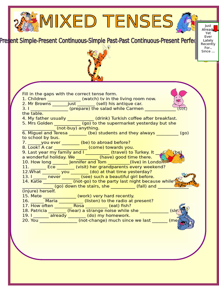Mixed Tenses. | PDF