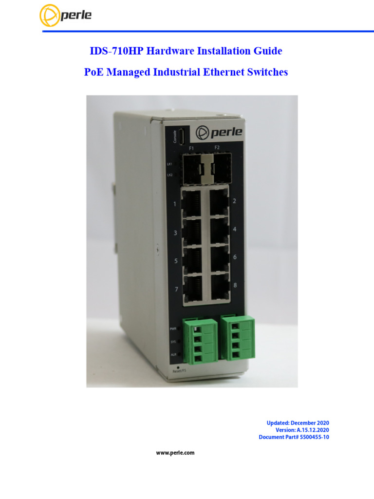 Ids 710hp Hardware Installation Guide | PDF | Command Line Interface | Network Switch