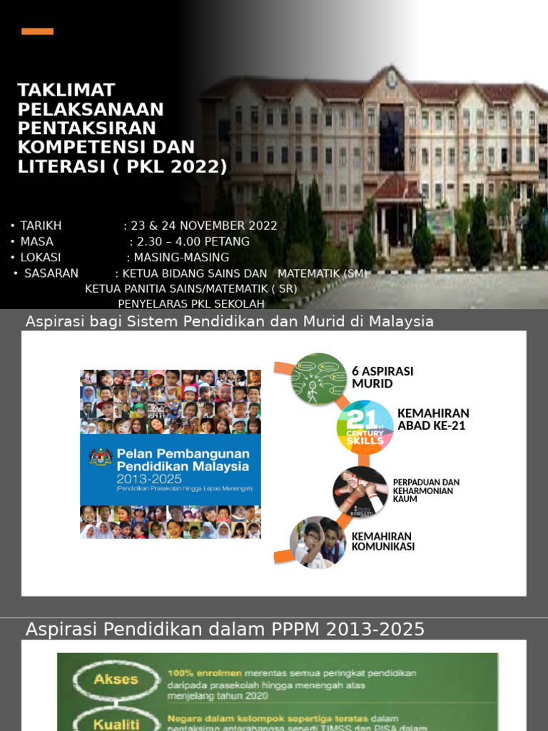 Sesi Taklimat Pkl2022 Sekolah Rendah | PDF