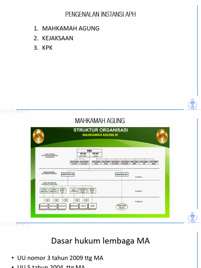 Pengenalan Instansi APH | PDF