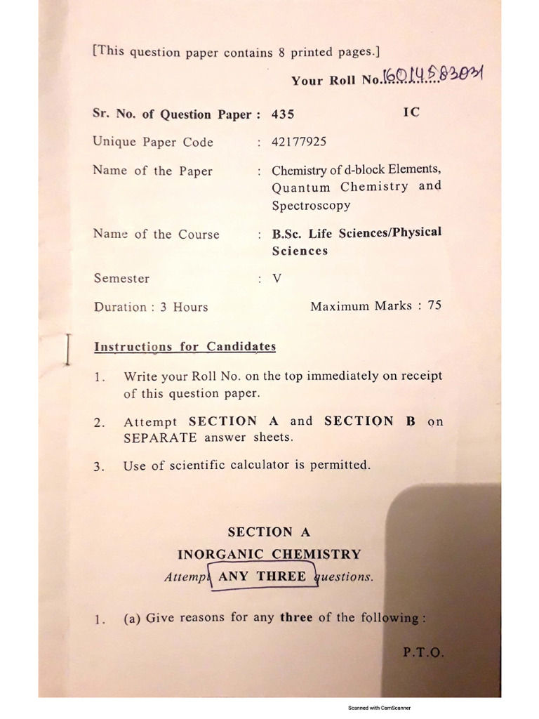 III LS SEMV question papers | PDF