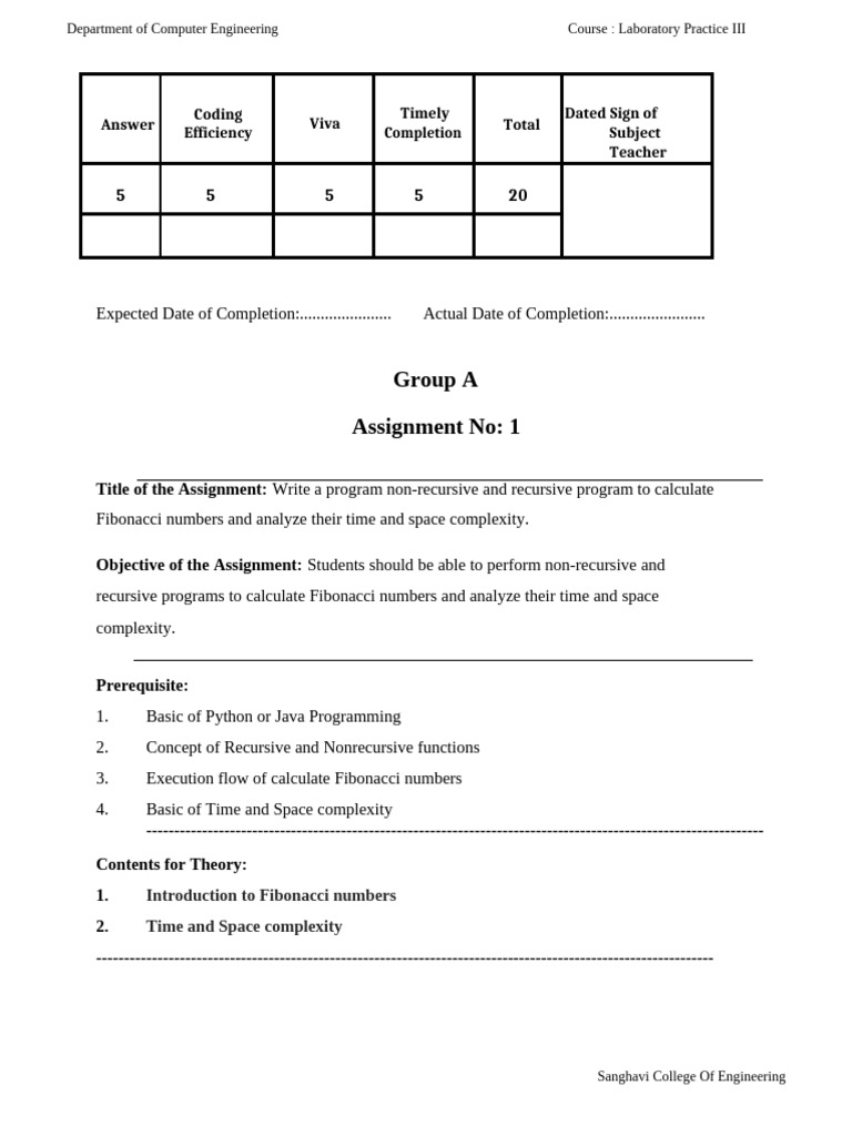 Manual GRP A - Assignment 1 1 | PDF
