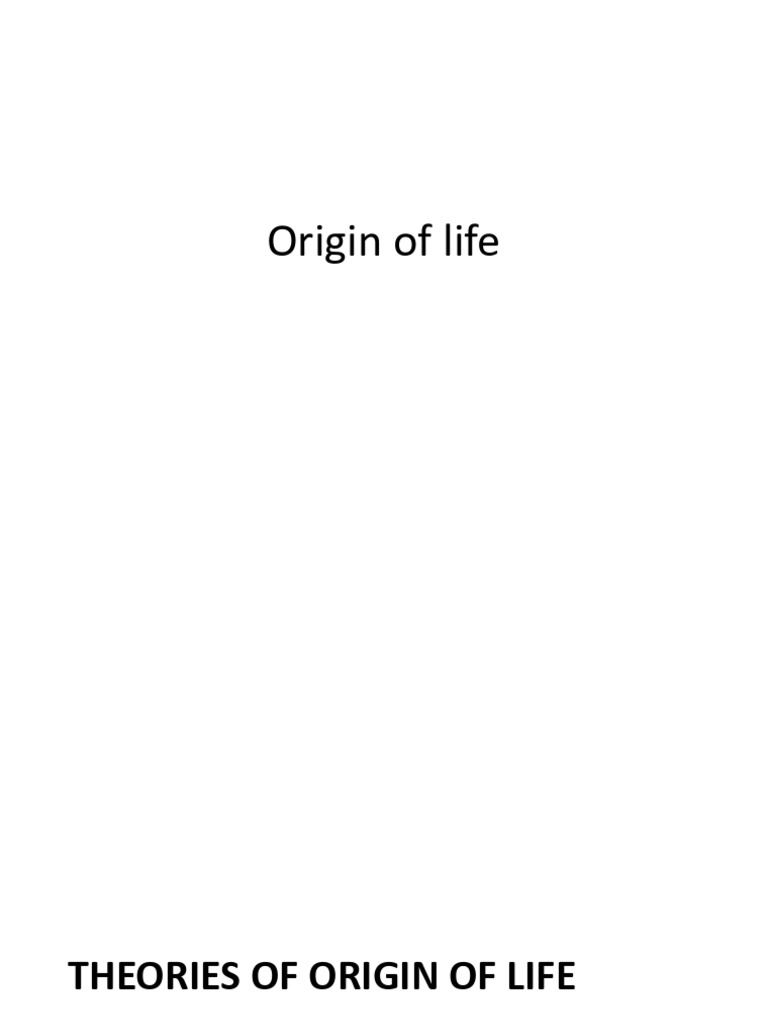 Origin of Life | PDF